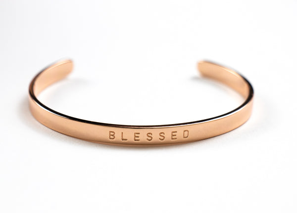 WORD CUFF - BLESSED | Galavant Jewelry